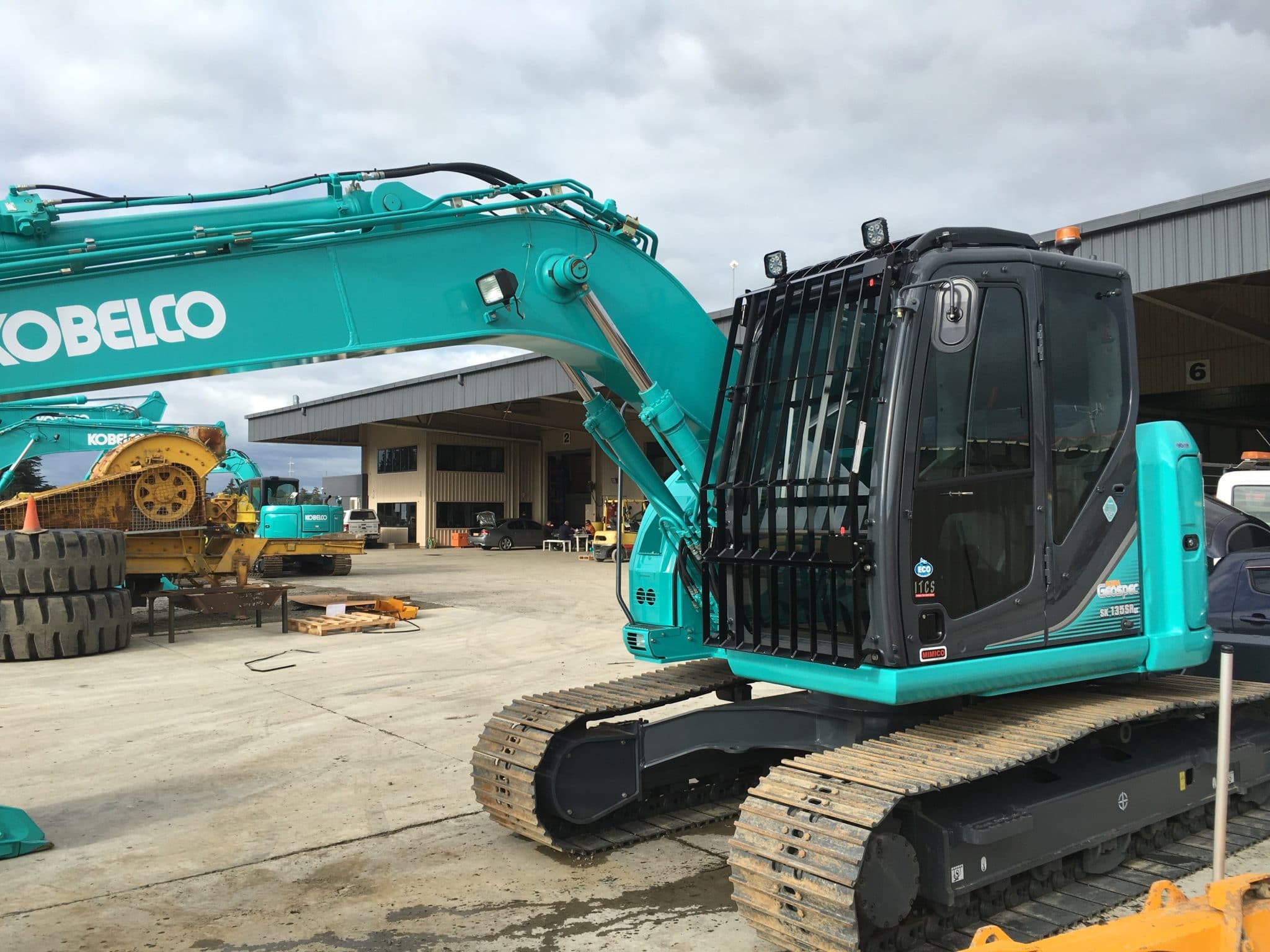 Kobelco Diggers - A1 Tinting Ltd | Window Tinting Auckland