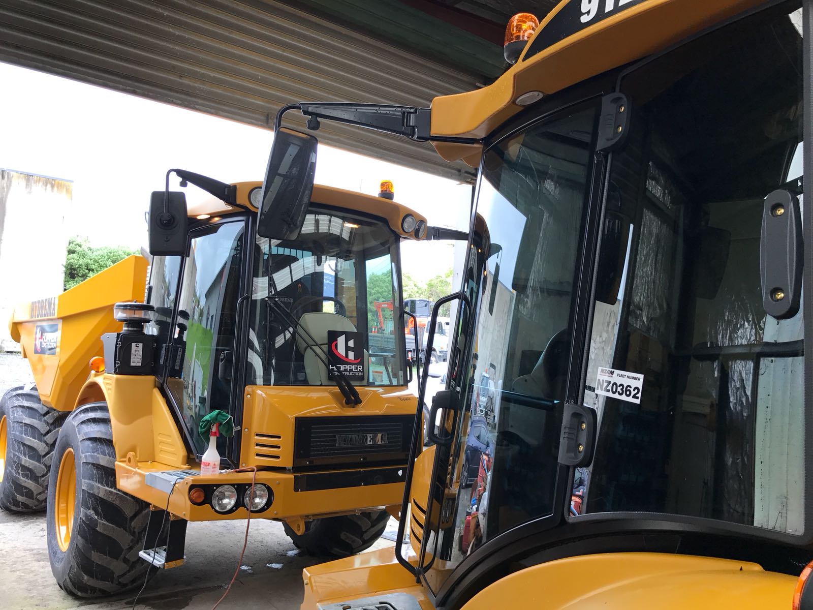 Hydrema Digger - A1 Tinting Ltd | Window Tinting Auckland
