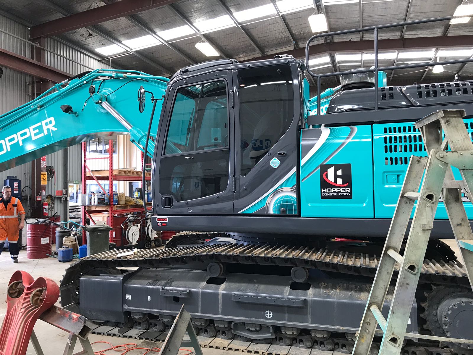 Kobelco Digger - A1 Tinting Ltd | Window Tinting Auckland